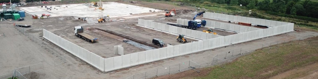 Bosch Beton - Silo of retaining walls for biogas plant in Staffordshire