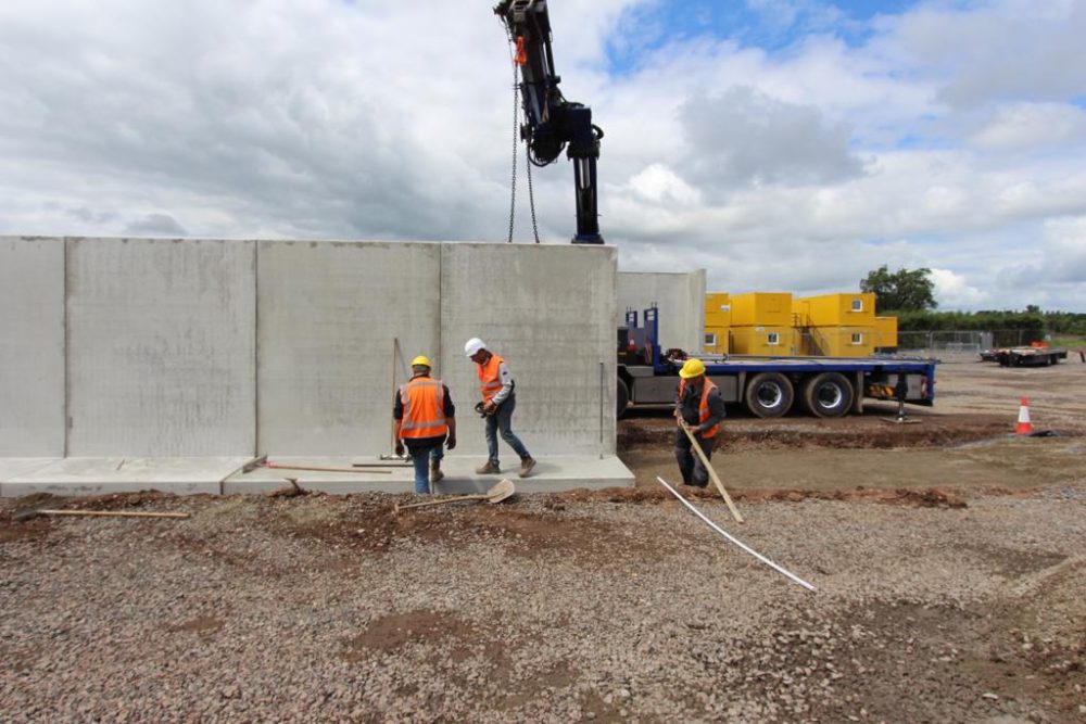 Bosch Beton - Silo of retaining walls for biogas plant in Staffordshire