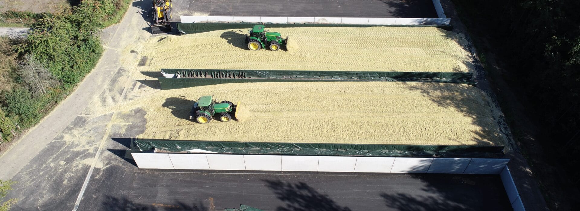 New silage clamp with 4 chambers in Gütersloh, Germany - Bosch Beton